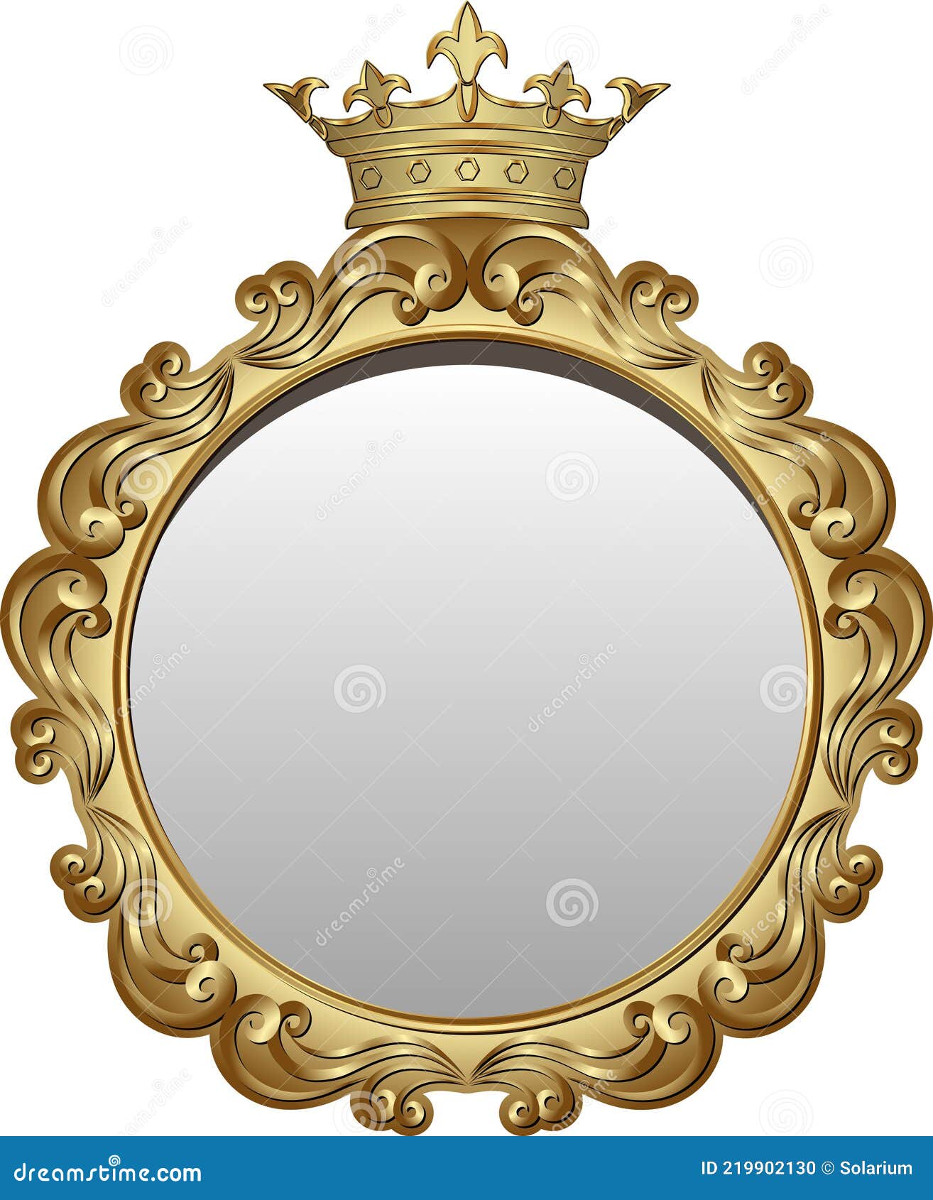 Kingly frame stock vector. Illustration of decorative - 219902130