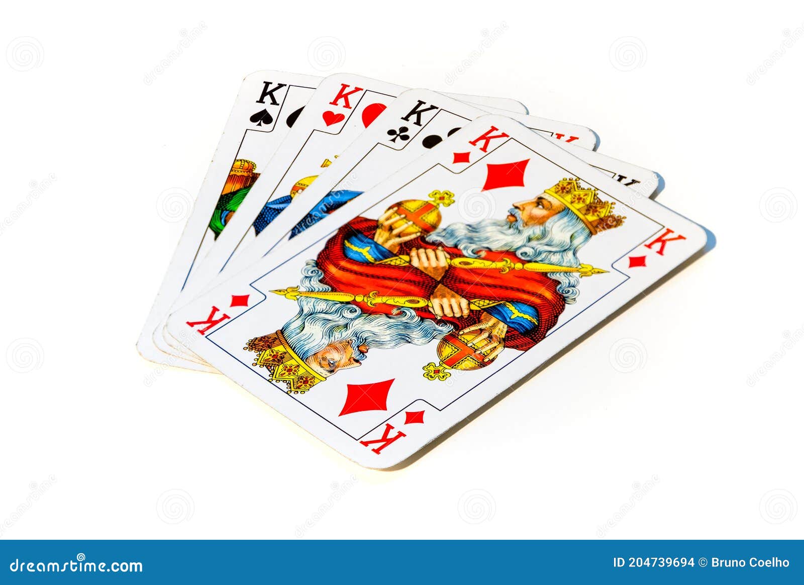 Kings Playing Cards stock photo. Image of hand, spades - 204739694