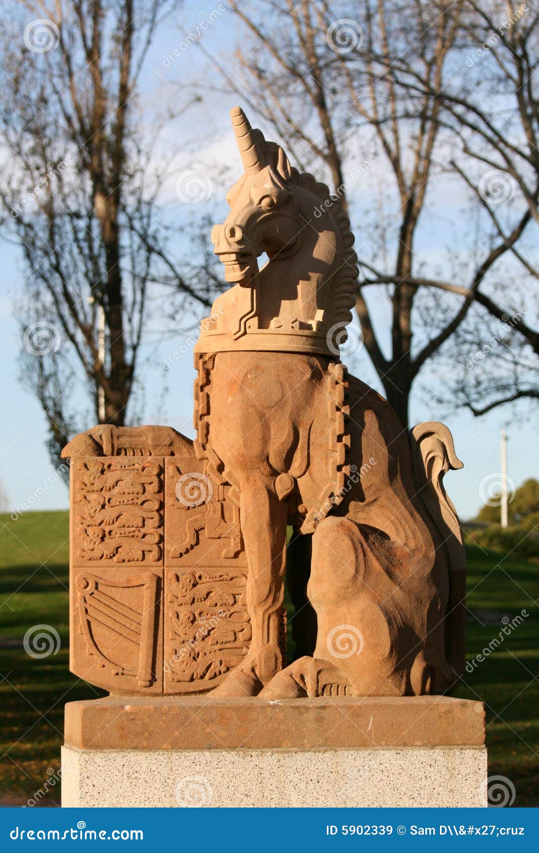 Kings Domain, Melbourne, Australia Stock Image - Image of statue, king ...