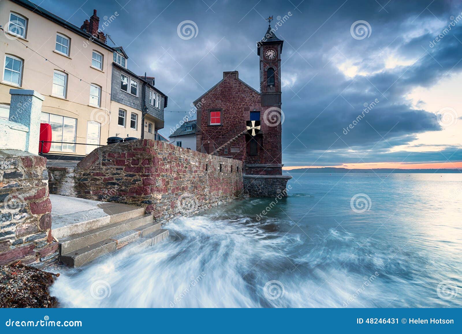 Kingsand in Cornwall stock image. Image of european, coastline - 48246431