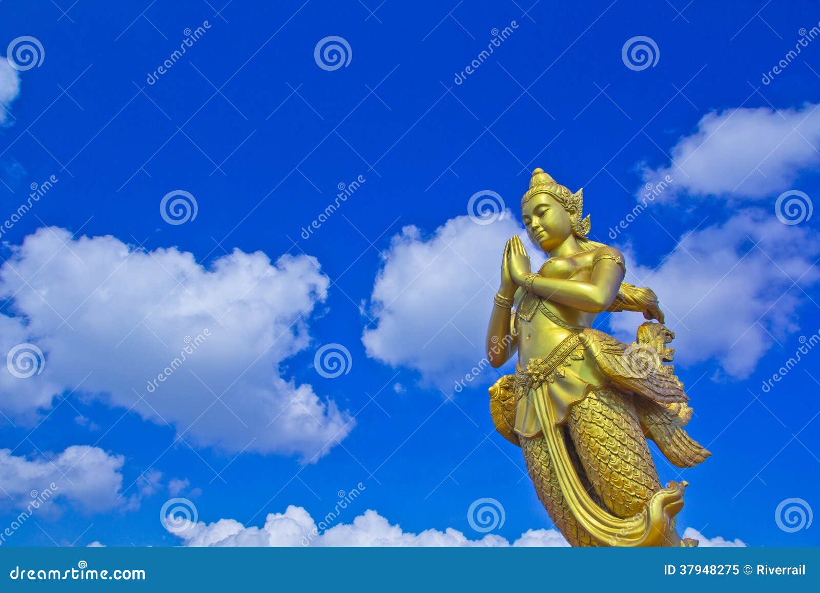 Kinnara statue stock image. Image of heritage, aged, monument - 37948275