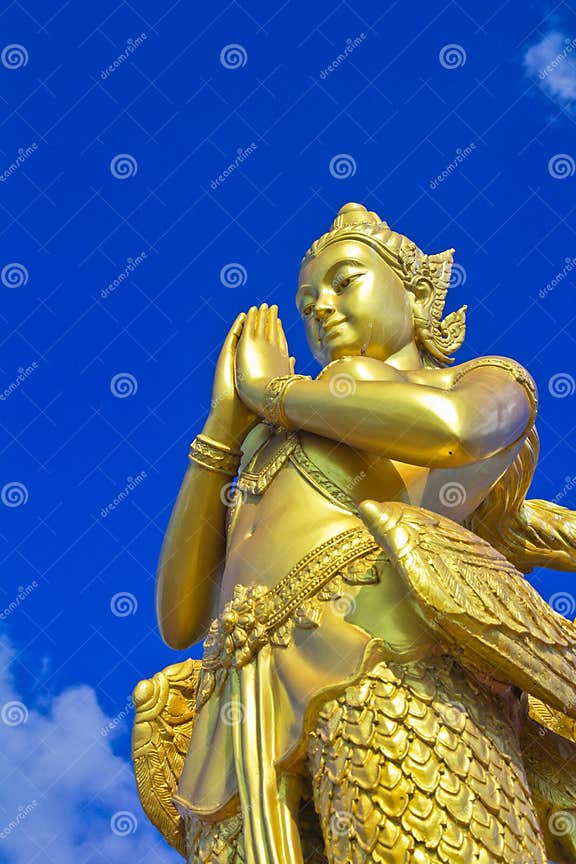 Kinnara statue stock image. Image of exotic, heritage - 37948575