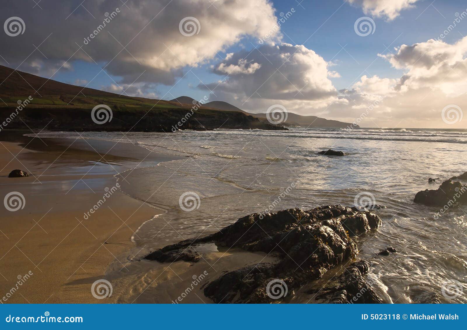 Kinnard Beach stock photo. Image of seascape, rocks, kerry - 5023118
