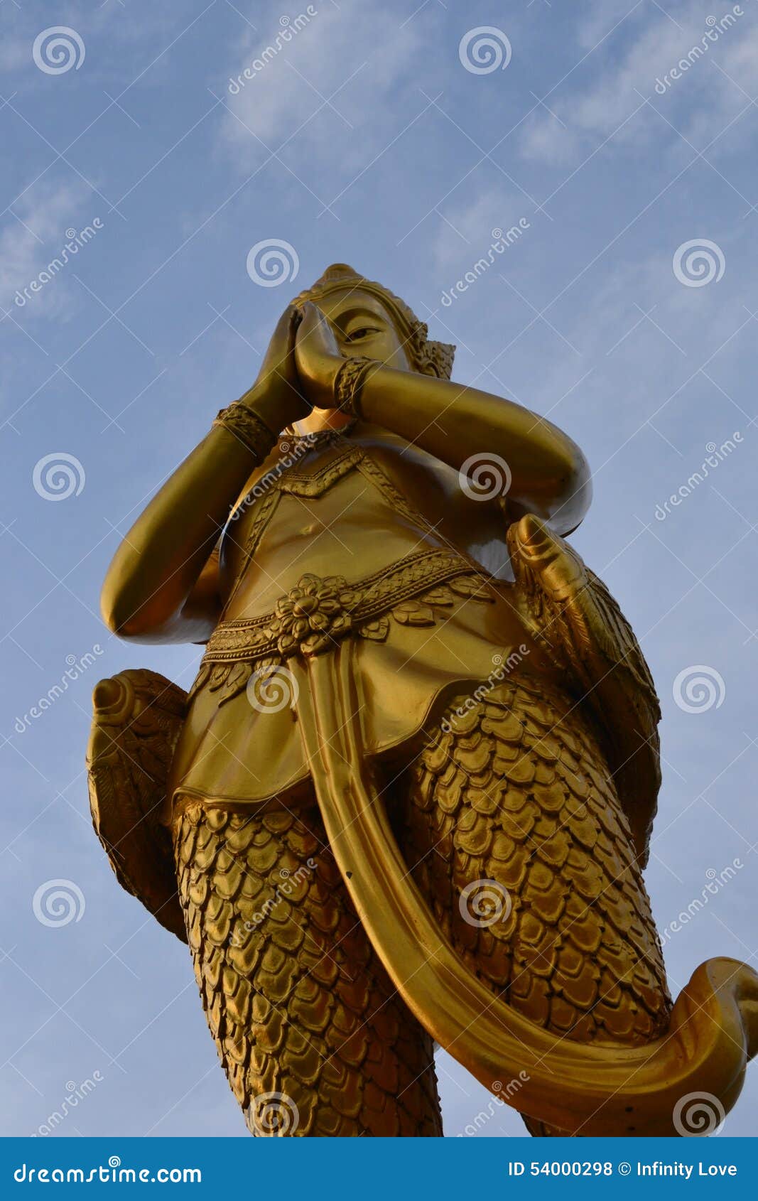 Kinnaree stock photo. Image of sculpture, kinnaree, beast - 54000298