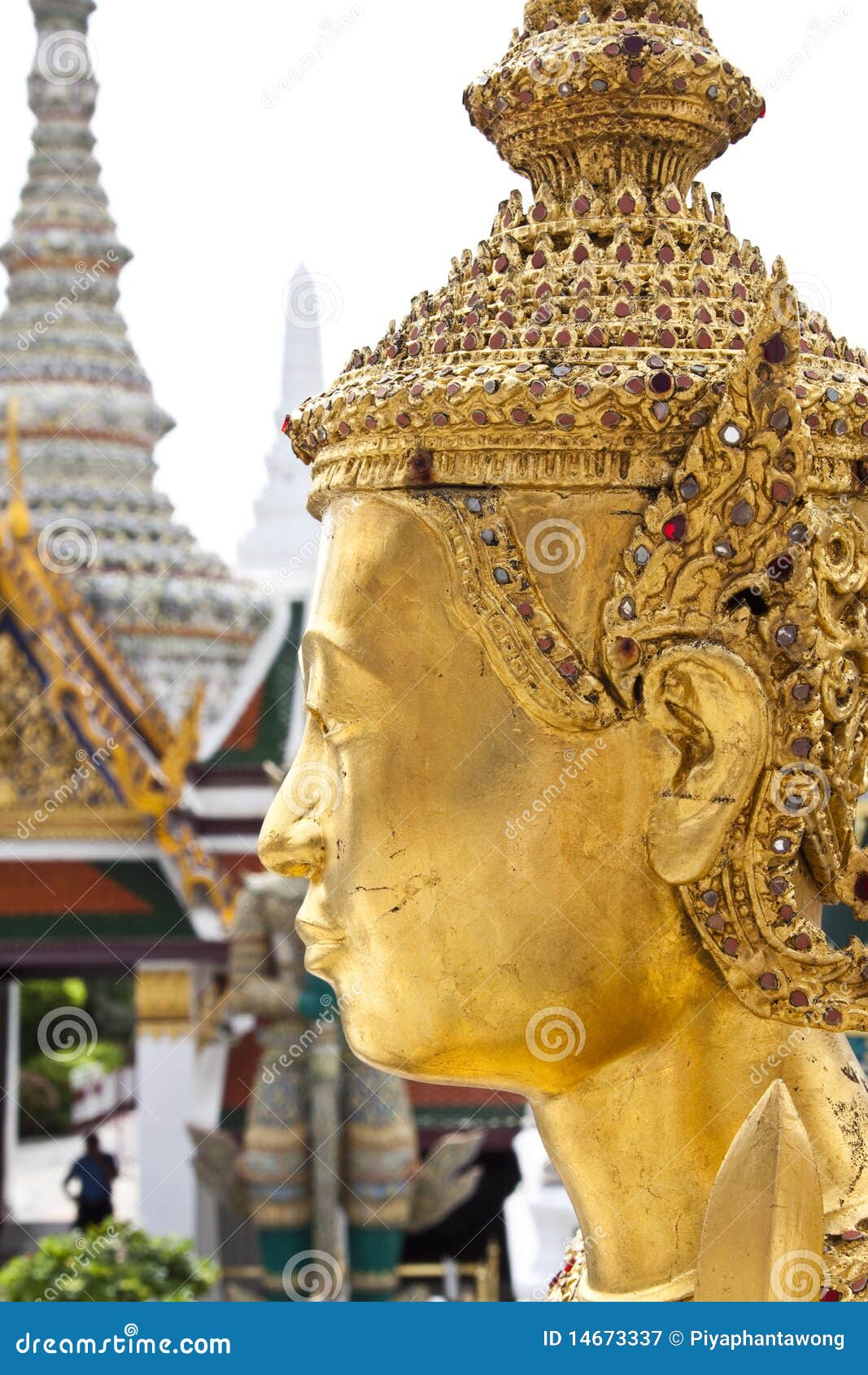 Kinnaree face stock image. Image of attraction, giant - 14673337