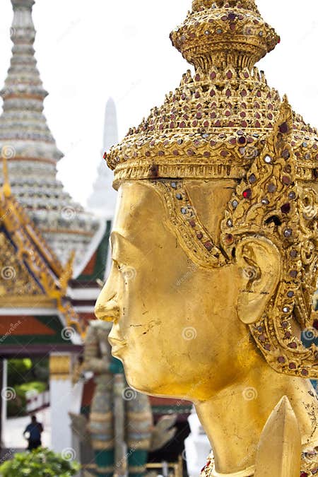 Kinnaree face stock image. Image of attraction, giant - 14673337