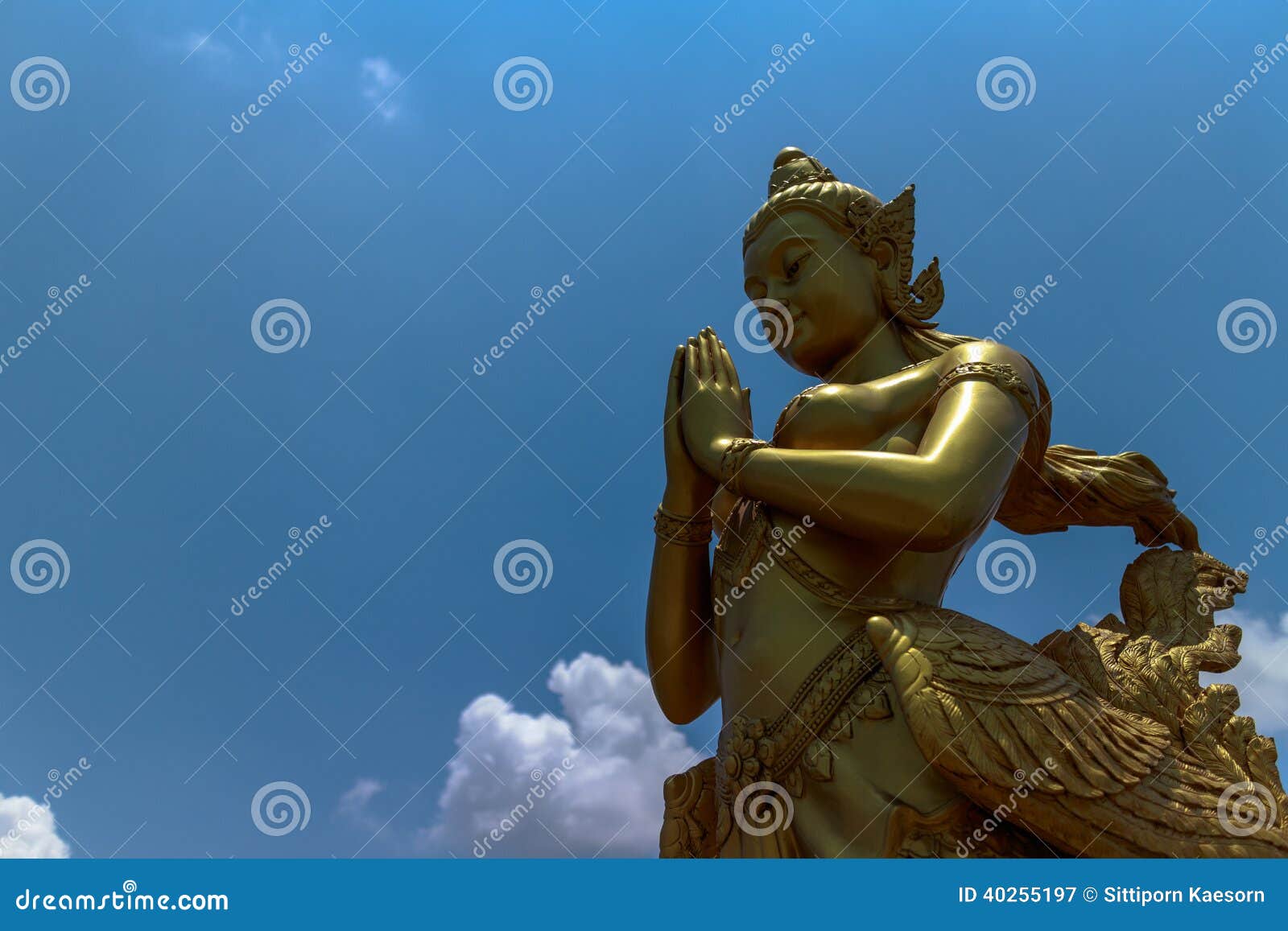 Kinnaree stock image. Image of design, blue, graceful - 40255197