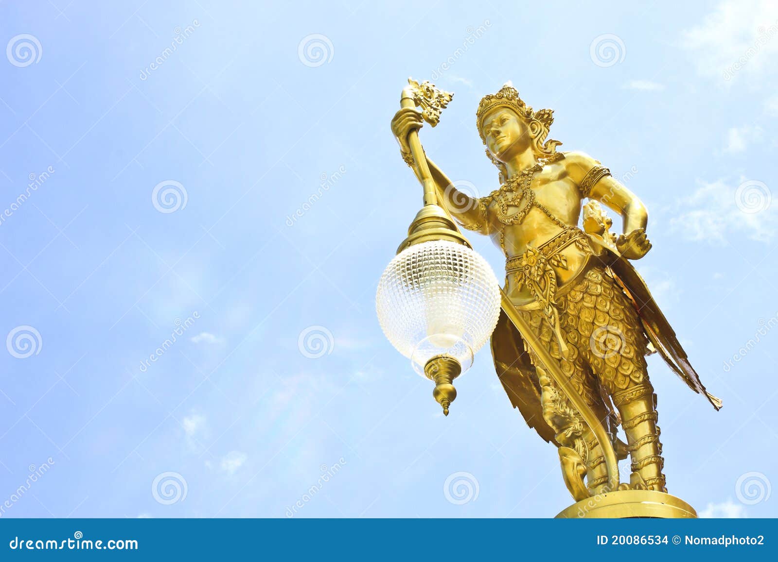 Kinnaree Thai stock photo. Image of gold, kinnaree, asian - 20086534