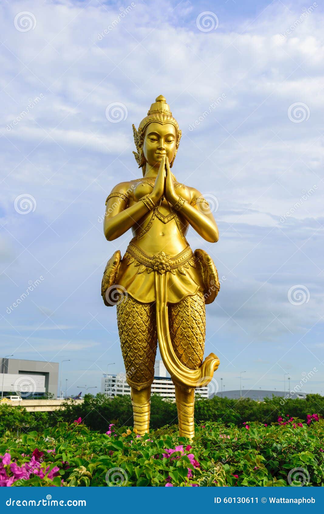 Kinnari statue stock image. Image of ornaments, royal - 60130611