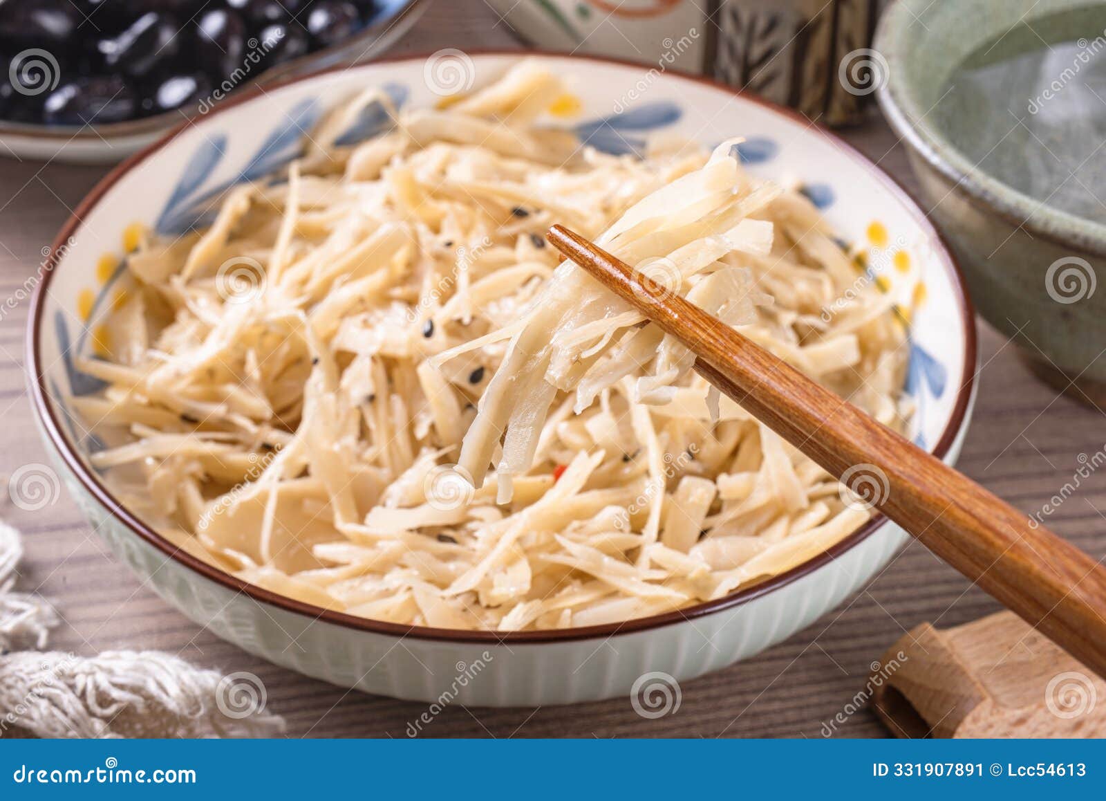 Kinpira burdock root stock image. Image of meal, prepared - 331907891