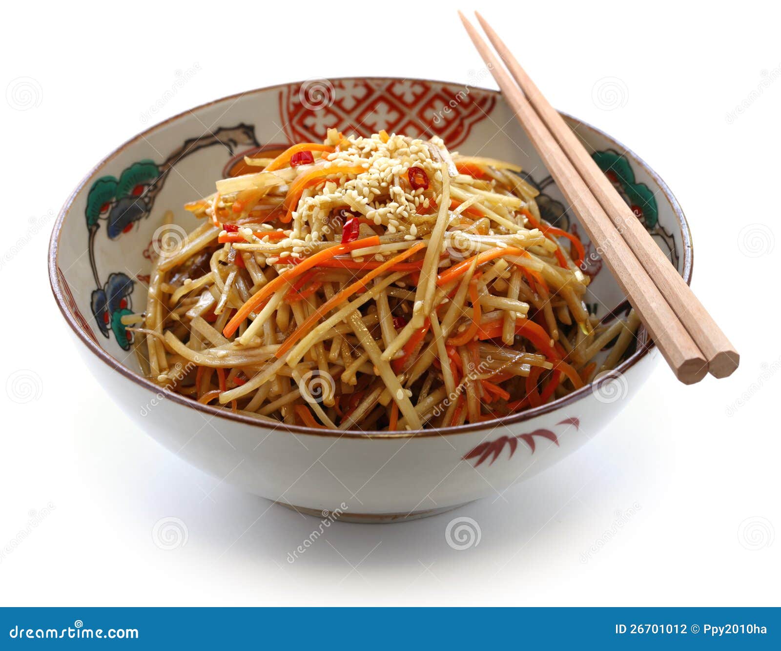 Kinpira Gobo, Sauteed Greater Burdock Root And Car Royalty-Free Stock ...