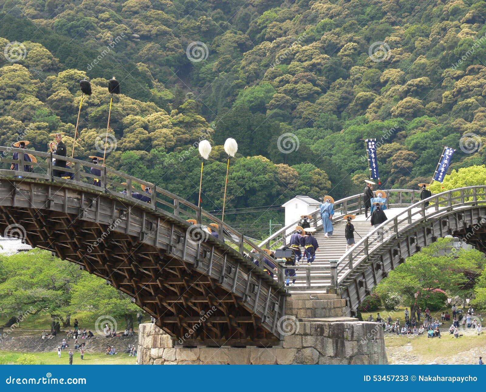 Kintai bridge editorial stock photo. Image of samurai - 53457233