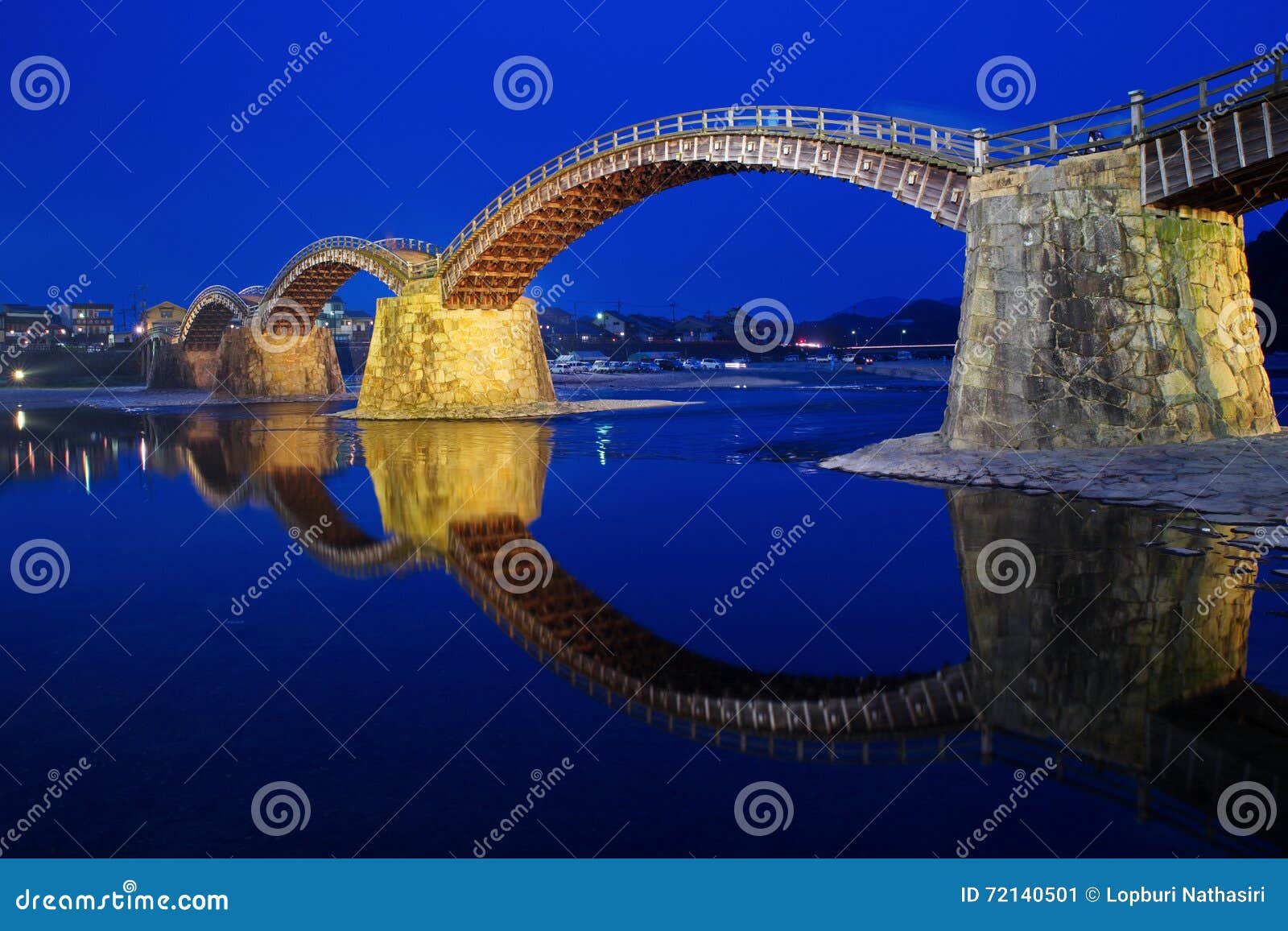 Kintai bridge stock image. Image of travel, light, iwakuni - 72140501