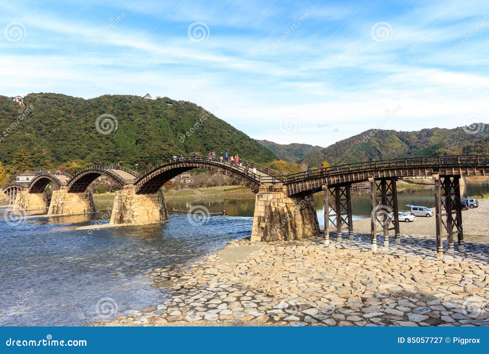 Kintaikyo Bridge in Iwakuni, Hiroshima, Editorial Photography - Image ...