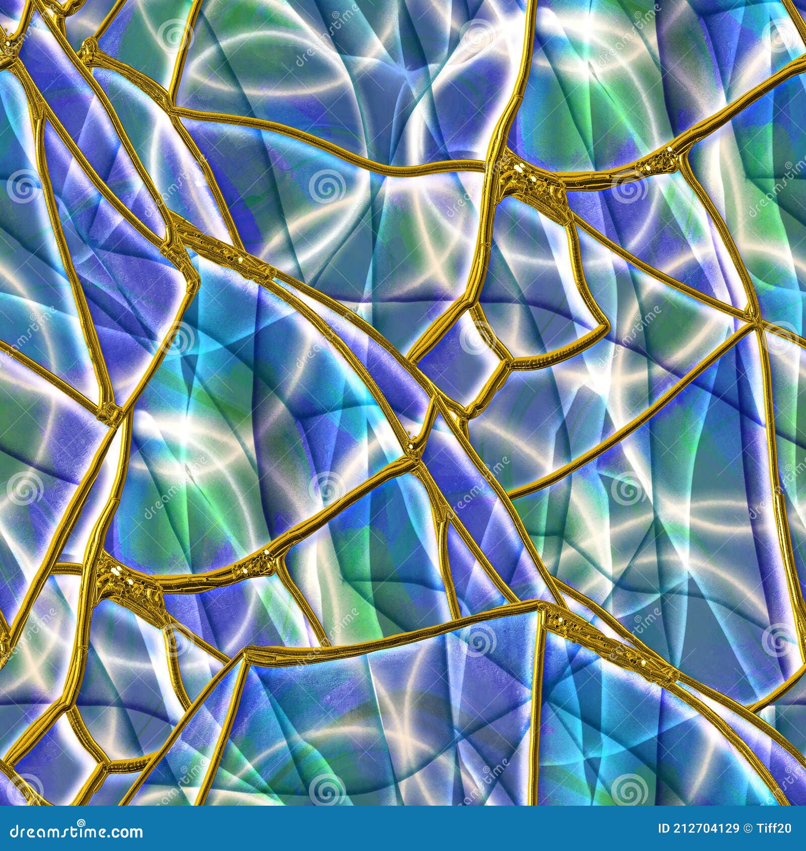 Kintsugi. Seamless pattern stock illustration. Illustration of marble ...