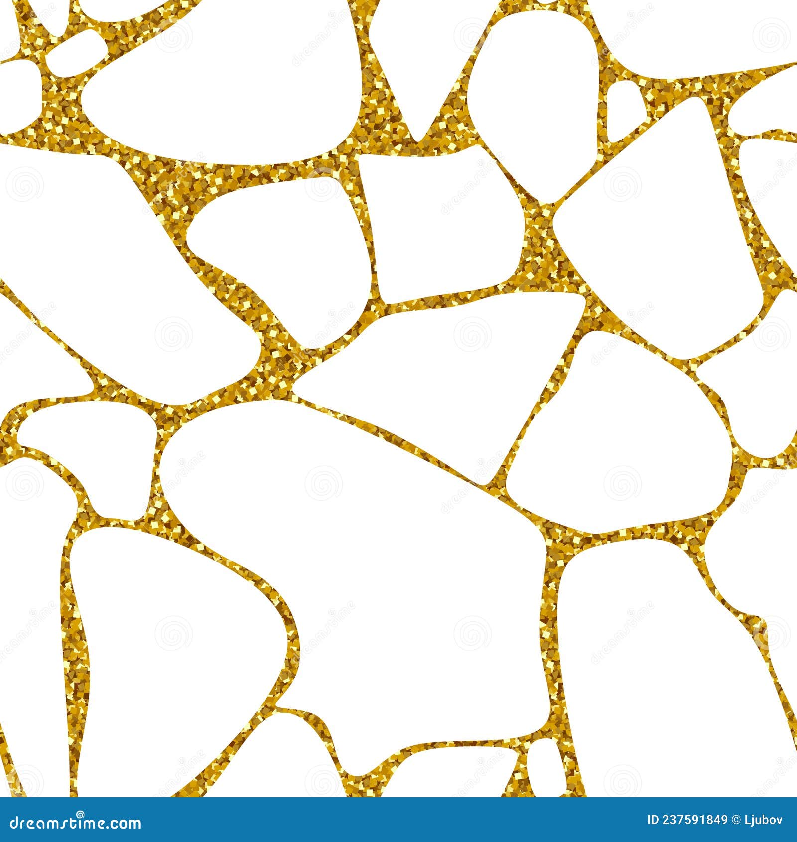 Gold Cracks On White Background Seamless Pattern - Kintsugi Concept ...