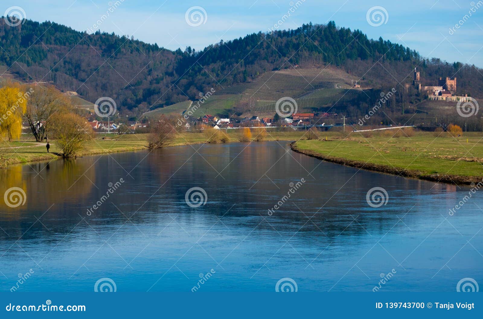 The Kinzig River Near Ortenberg in Germany Editorial Image - Image of ...
