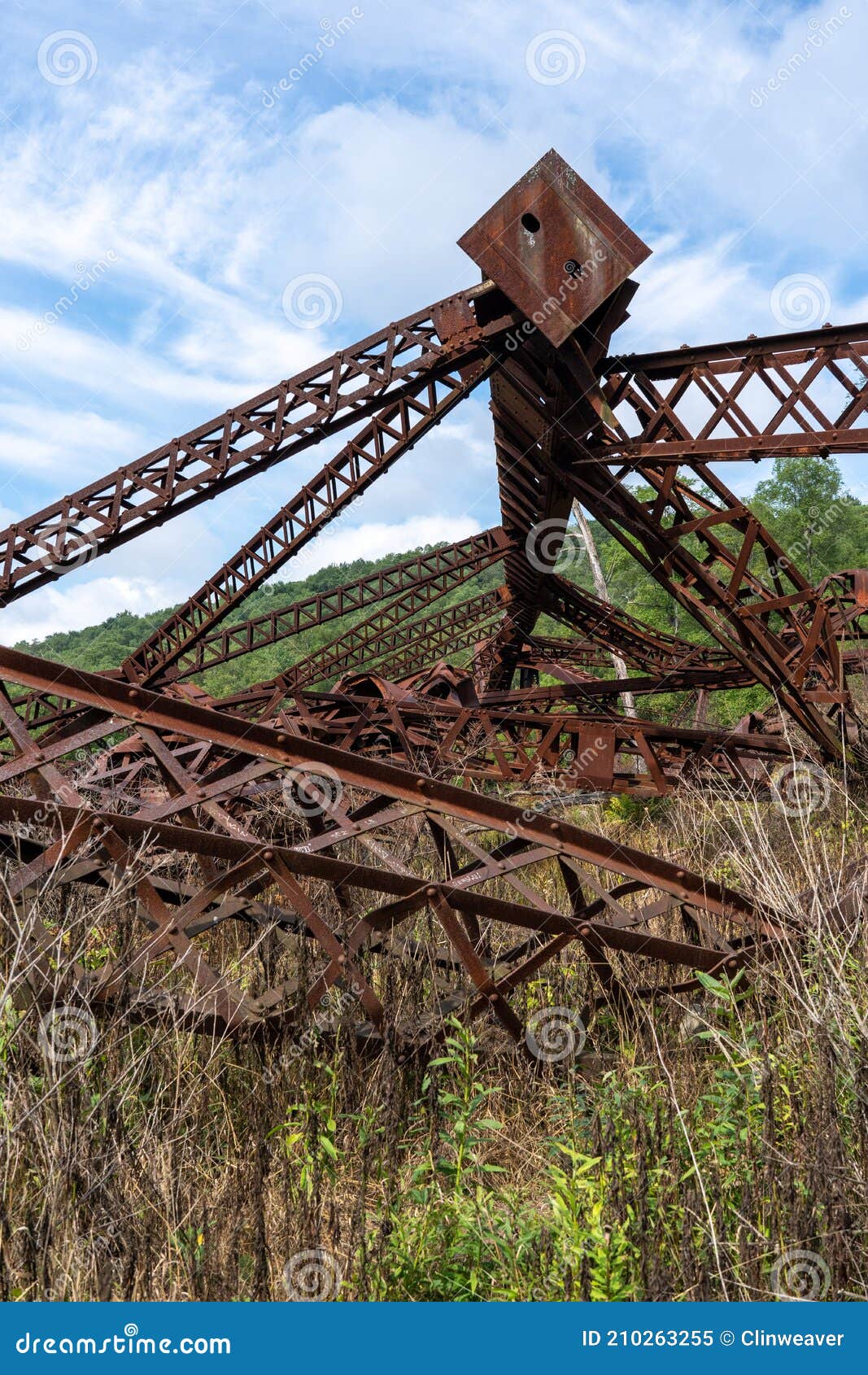 Kinzua Bridge State Park stock image. Image of metal - 210263255
