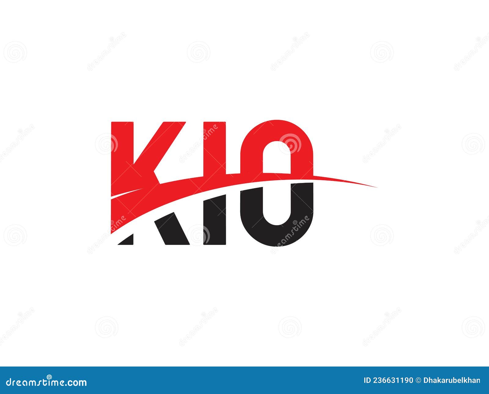 KIO Letter Initial Logo Design Vector Illustration Stock Vector ...