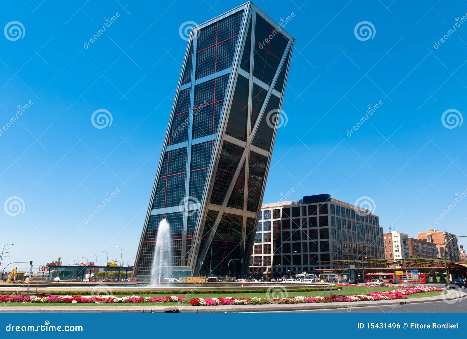 KIO Towers in Madrid, Spain Stock Photo - Image of tower, monument ...
