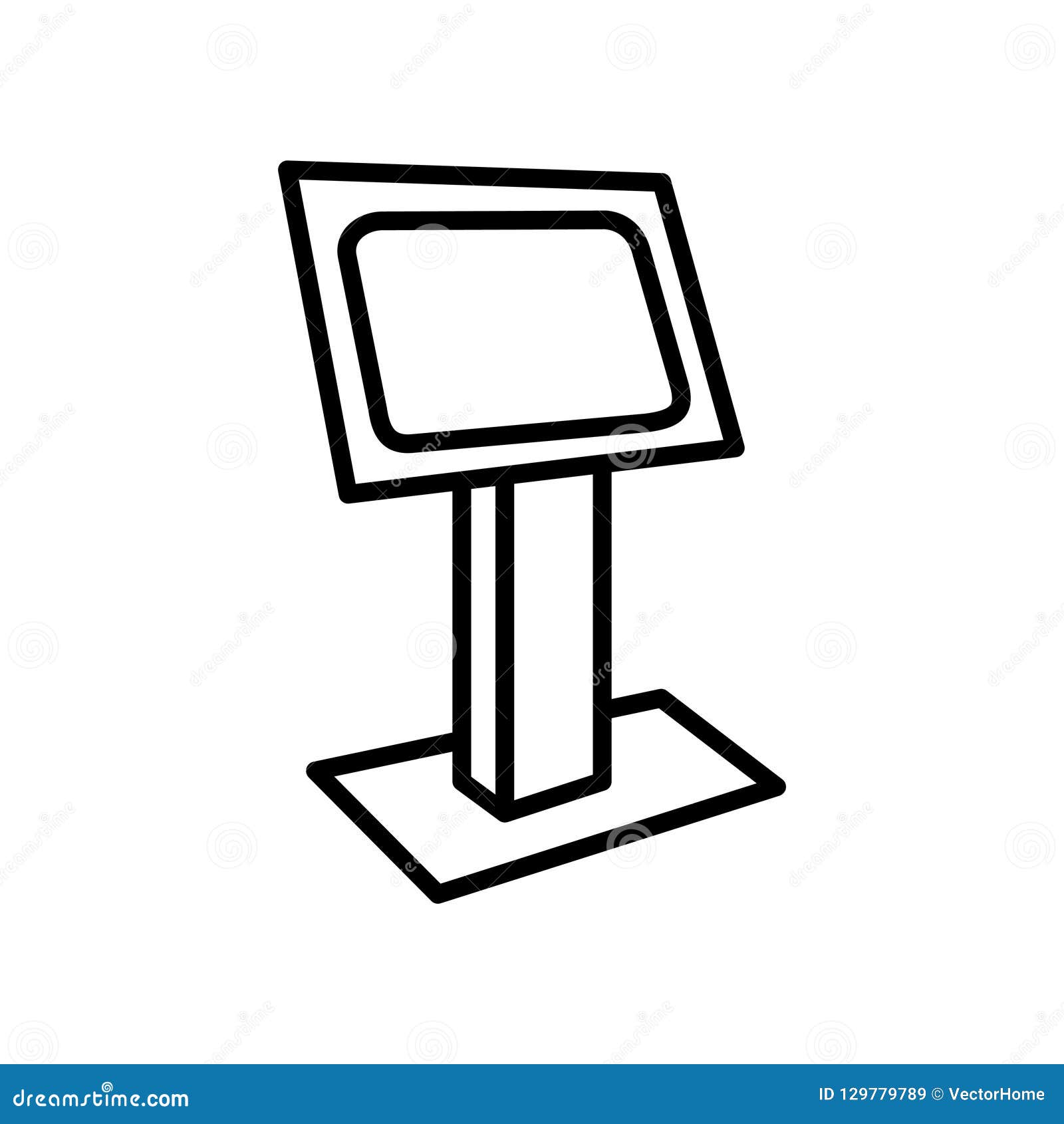Kiosk Icon, Vector Illustration Stock Vector - Illustration of display ...