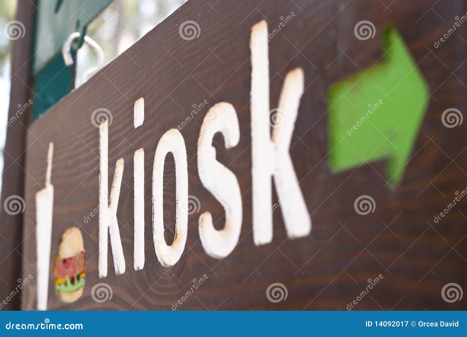 Kiosk sign stock image. Image of business, blank, lights - 14092017