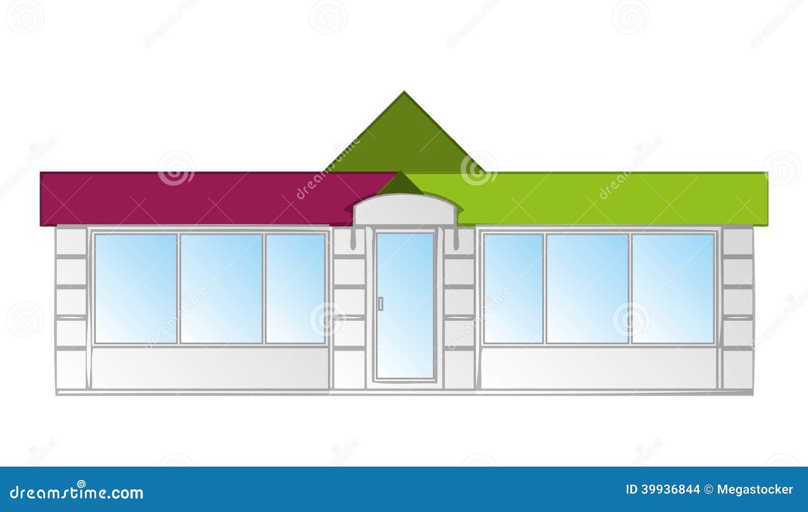 Kiosk vector illustration stock vector. Illustration of kiosk - 39936844