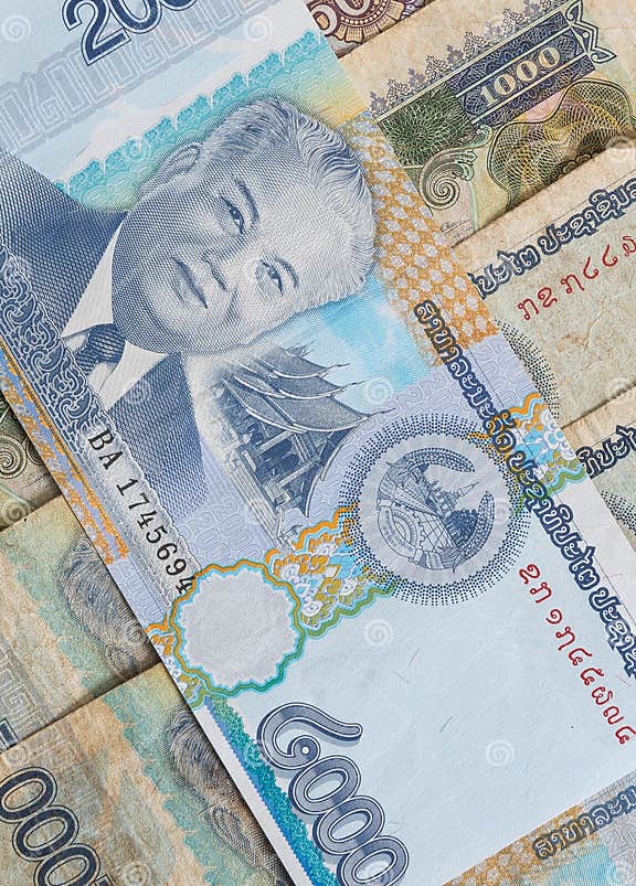 Kip is the Currency of Laos. Stock Image - Image of color, banknote ...