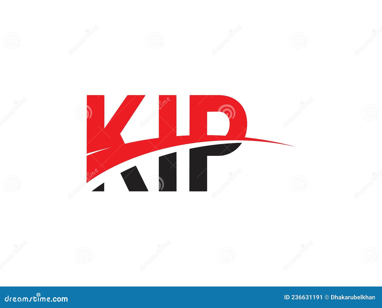 KIP Letter Initial Logo Design Vector Illustration Stock Vector ...