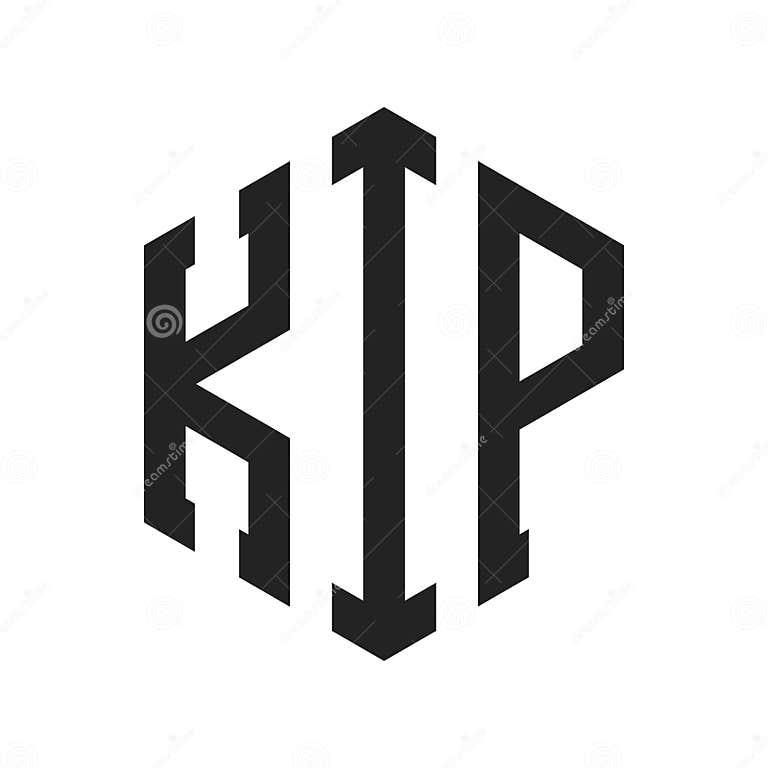 KIP Logo Design. Initial Letter KIP Monogram Logo Using Hexagon Shape ...
