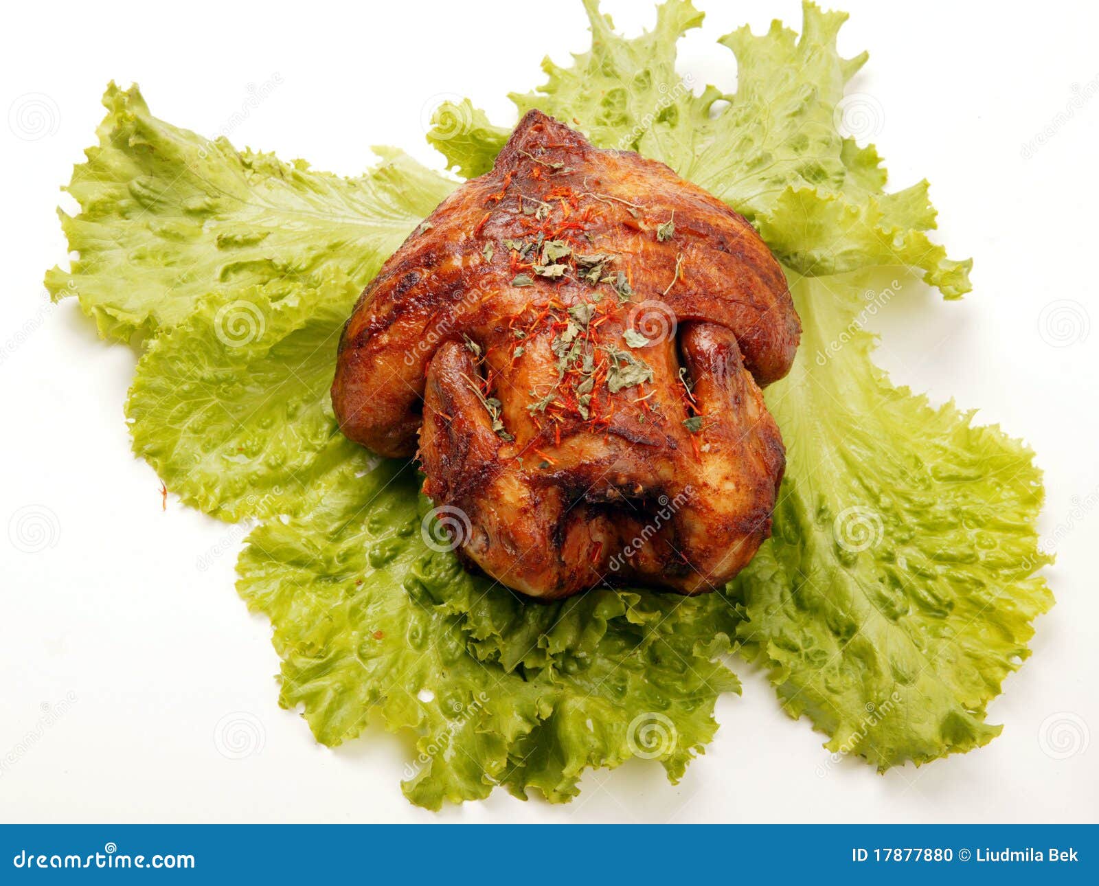 Kip op spit stock foto. Image of eten, geroosterd, ingrediënt - 17877880