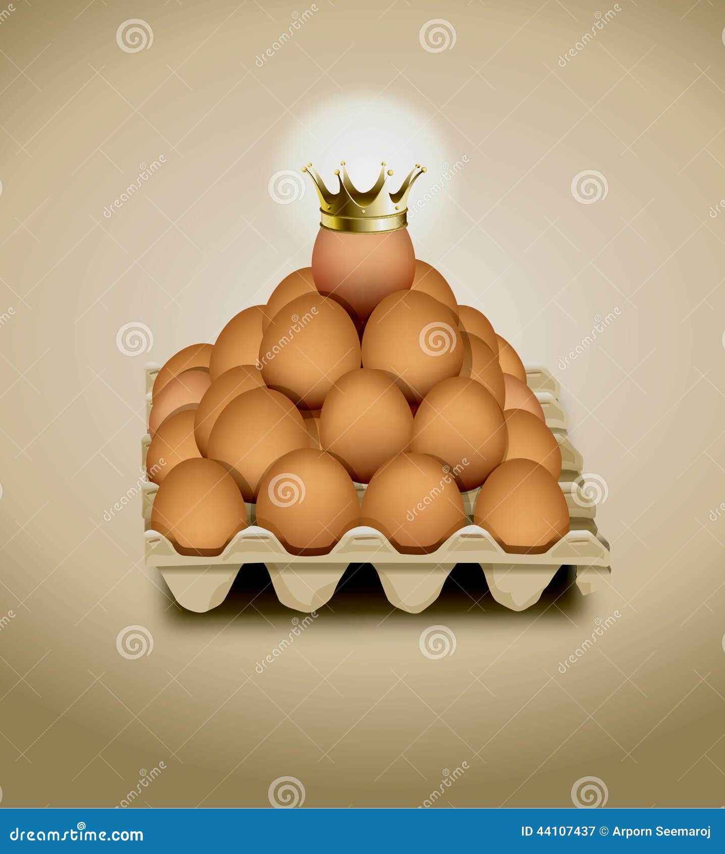 Kippenei in paneeleieren vector illustratie. Illustration of lunch ...