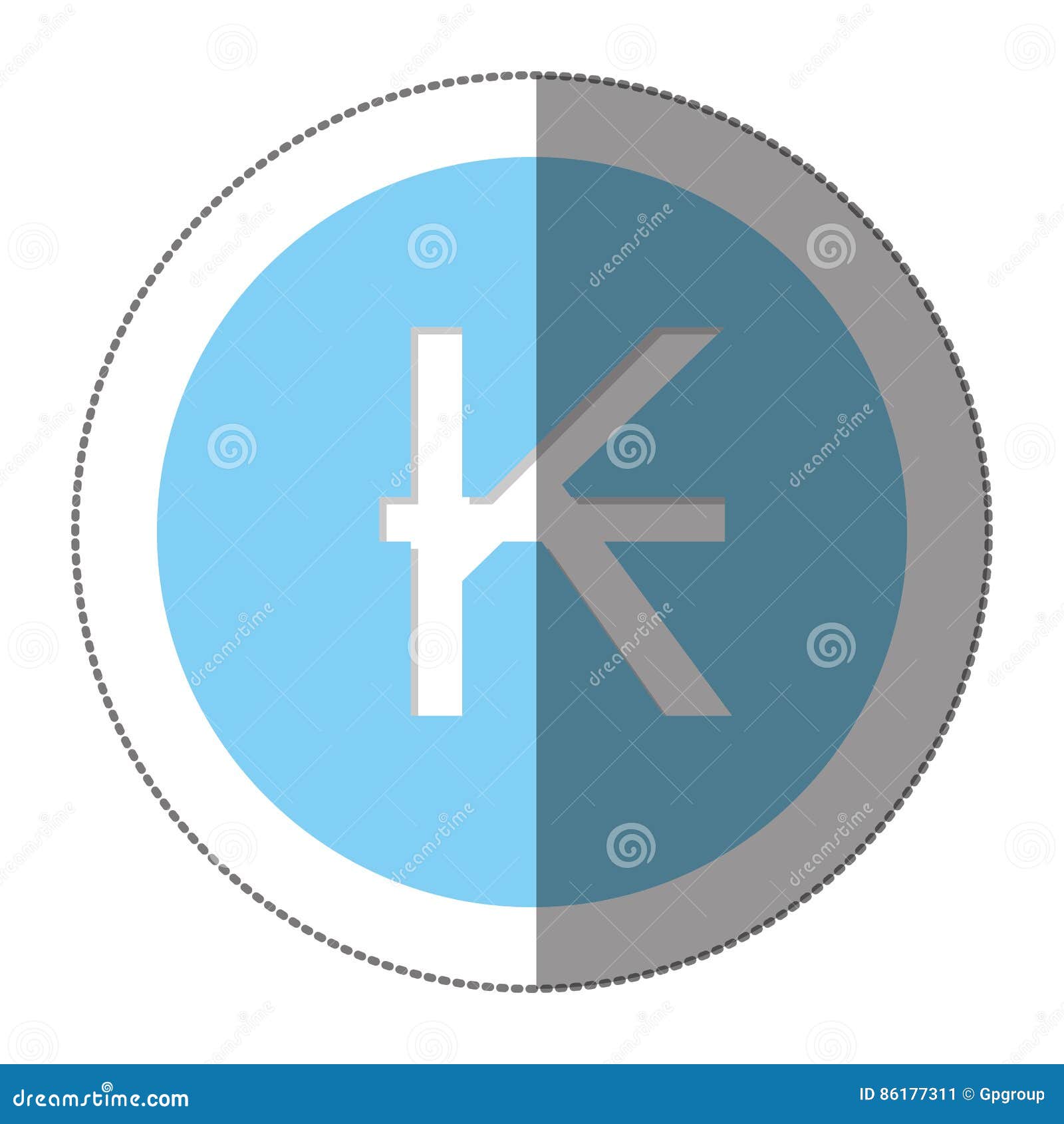 Kips currency symbol icon stock illustration. Illustration of exchange ...