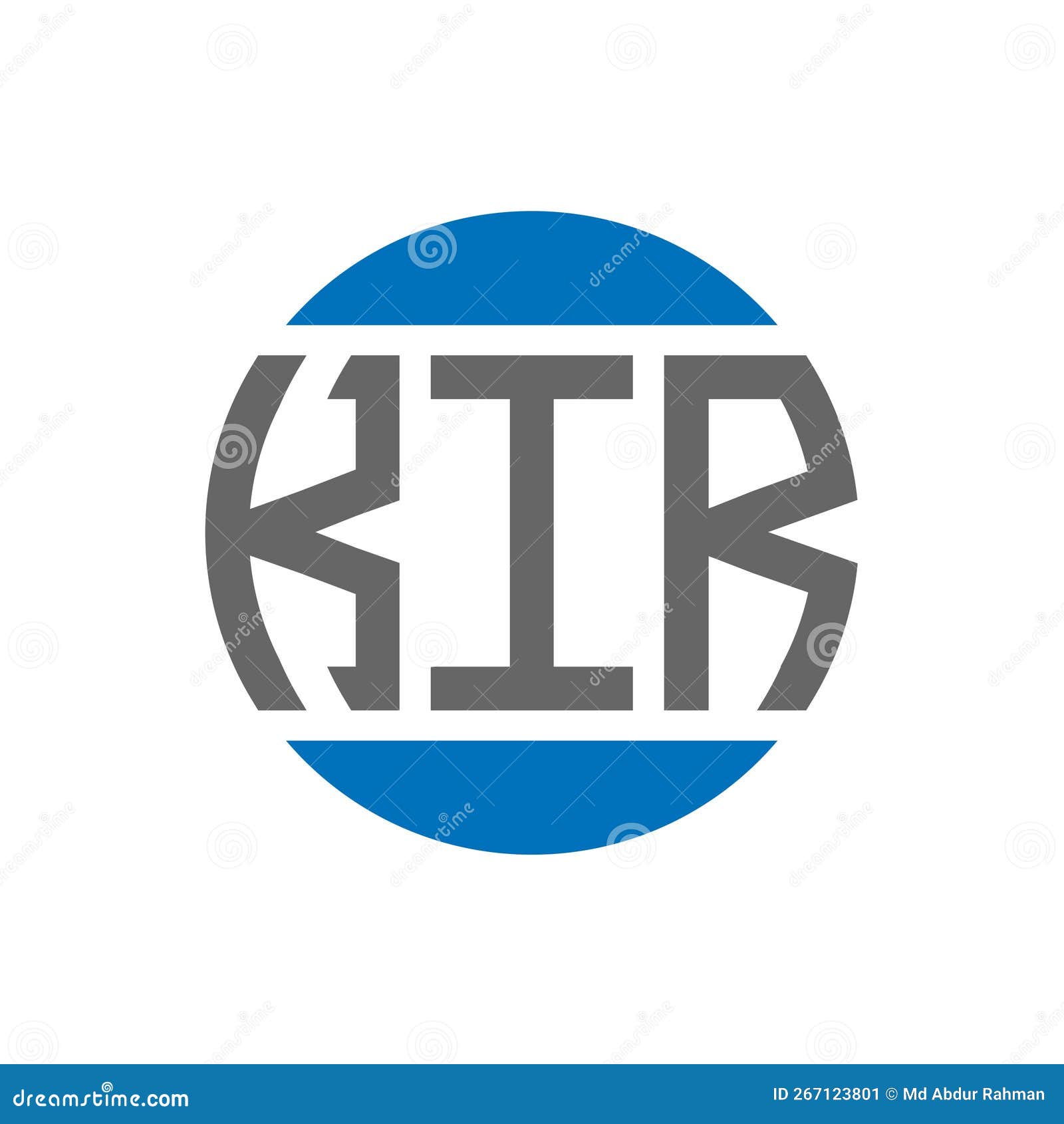 KIR Letter Logo Design On White Background. KIR Creative Initials ...