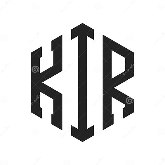 KIR Logo Design. Initial Letter KIR Monogram Logo Using Hexagon Shape ...