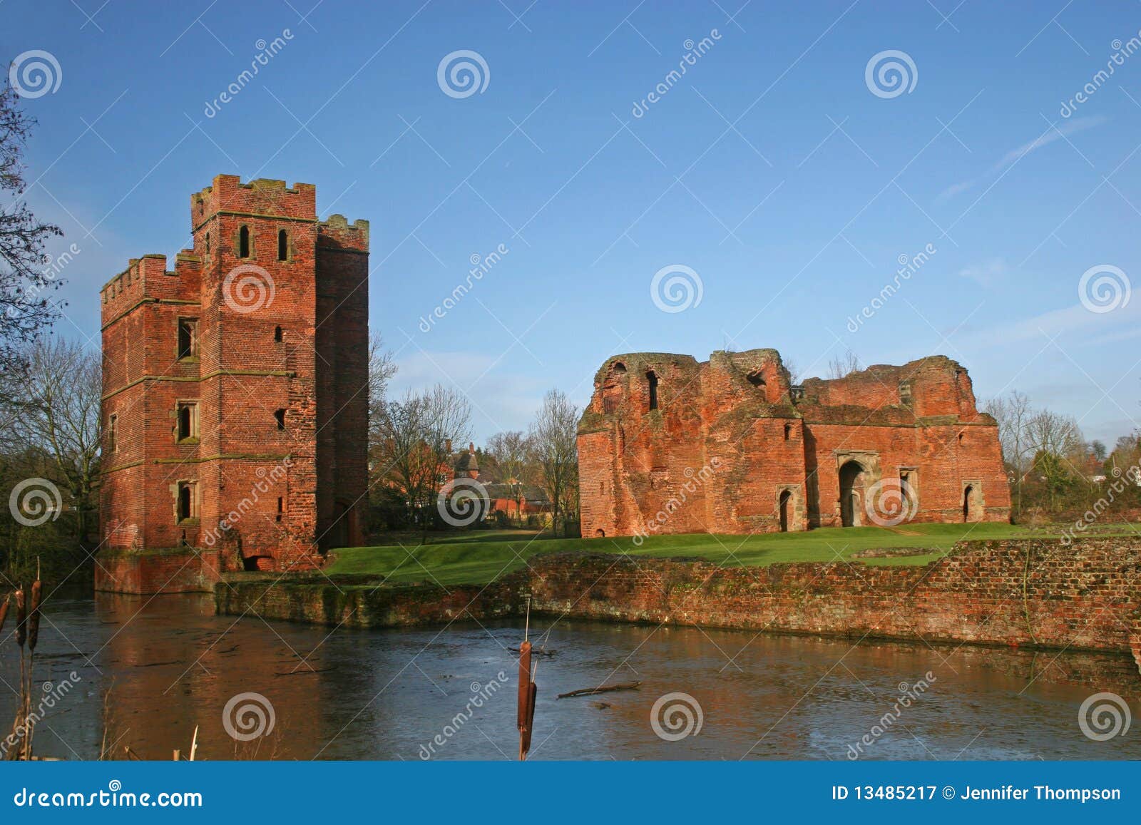 Kirby Muxloe castle stock image. Image of moat, ruined - 13485217