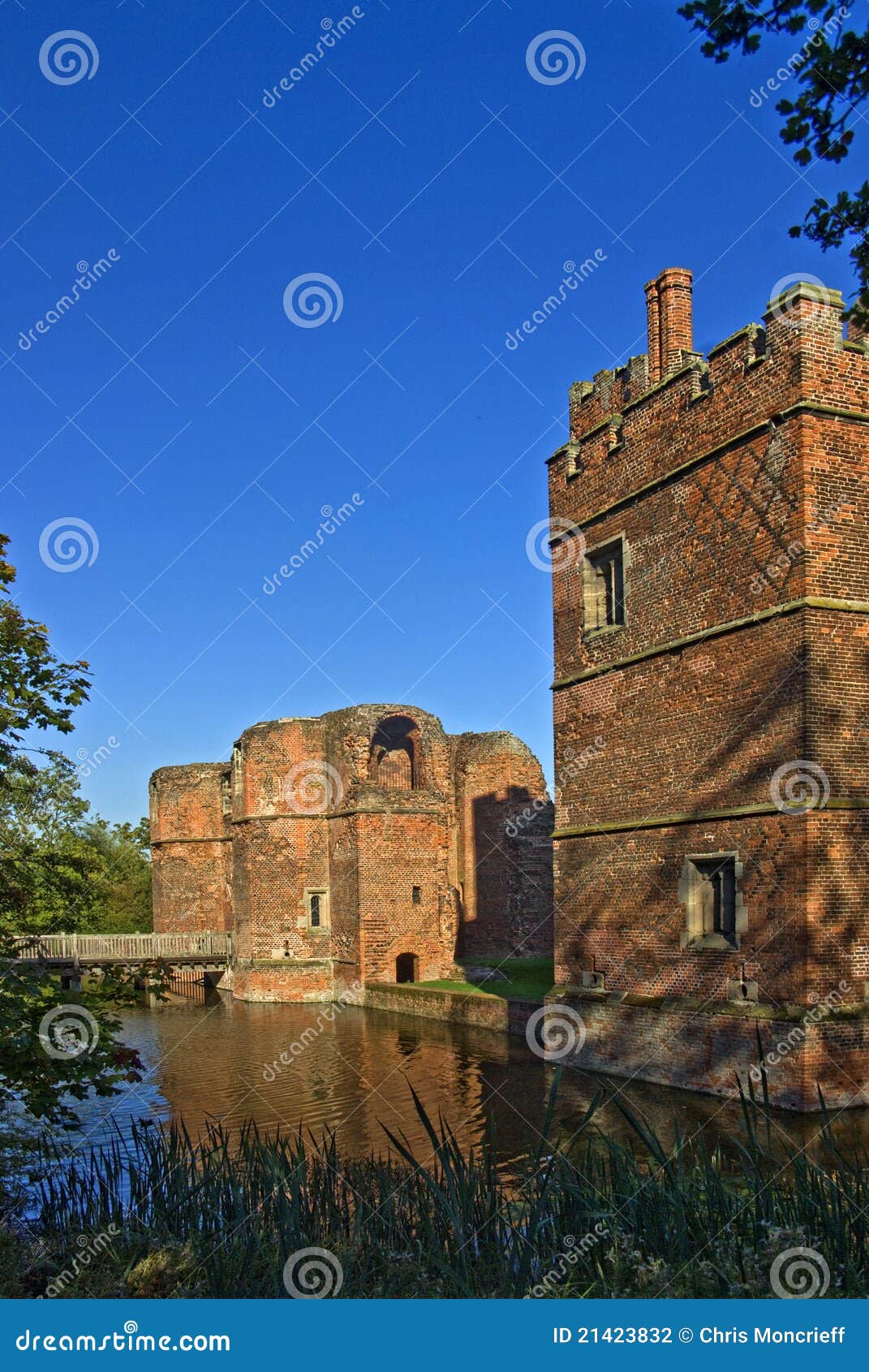 Kirby Muxloe Castle stock photo. Image of battlements - 21423832