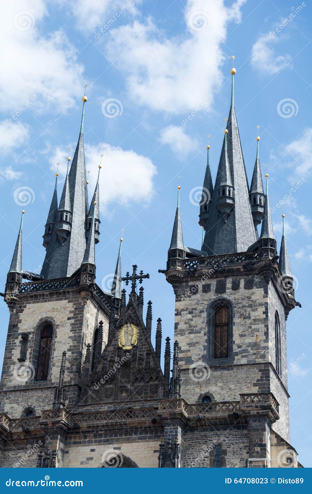 Kirche Unserer Dame before Tyn, Prag Stockbild - Bild von schön, kultur ...