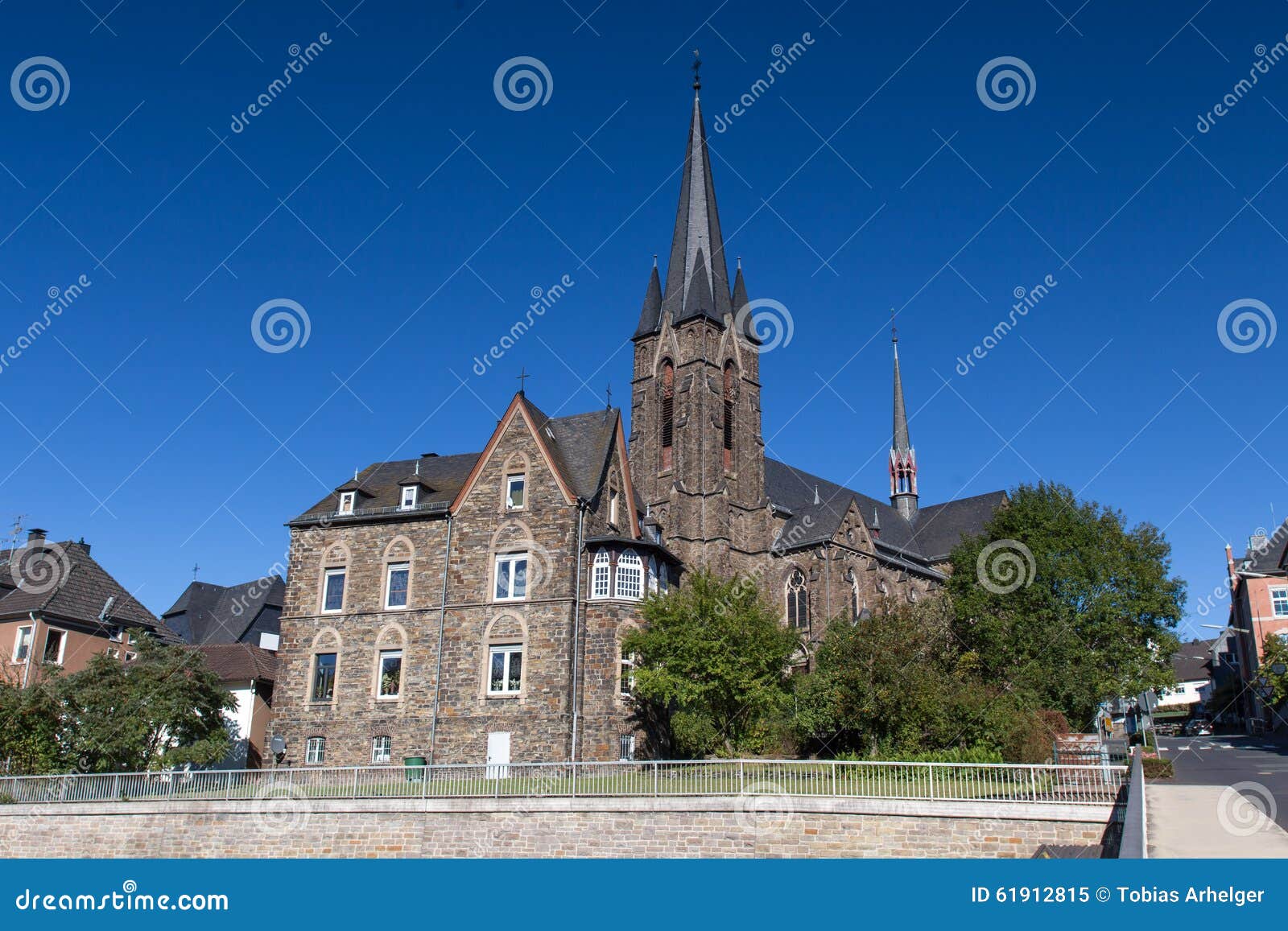 Kirchen City in Germany in the Autumn Stock Image - Image of german ...
