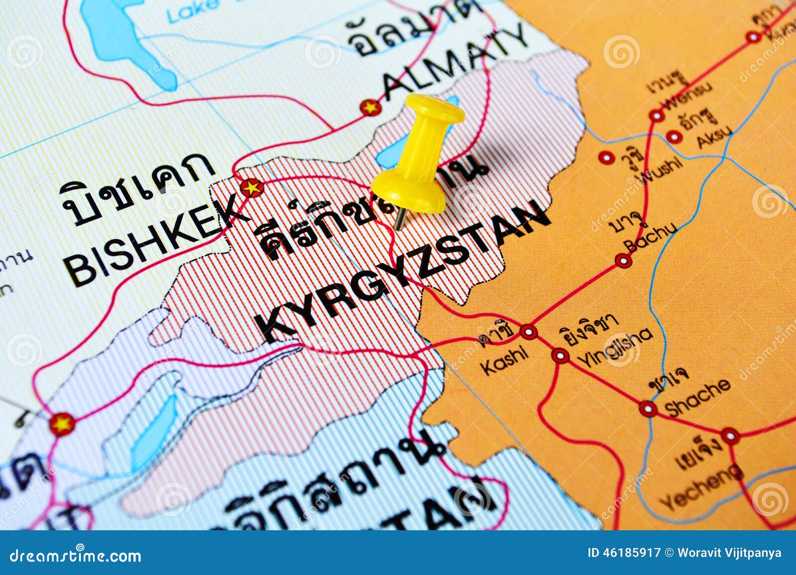 Kirgisistan-Karte stockbild. Bild von taste, rund, karte - 46185917