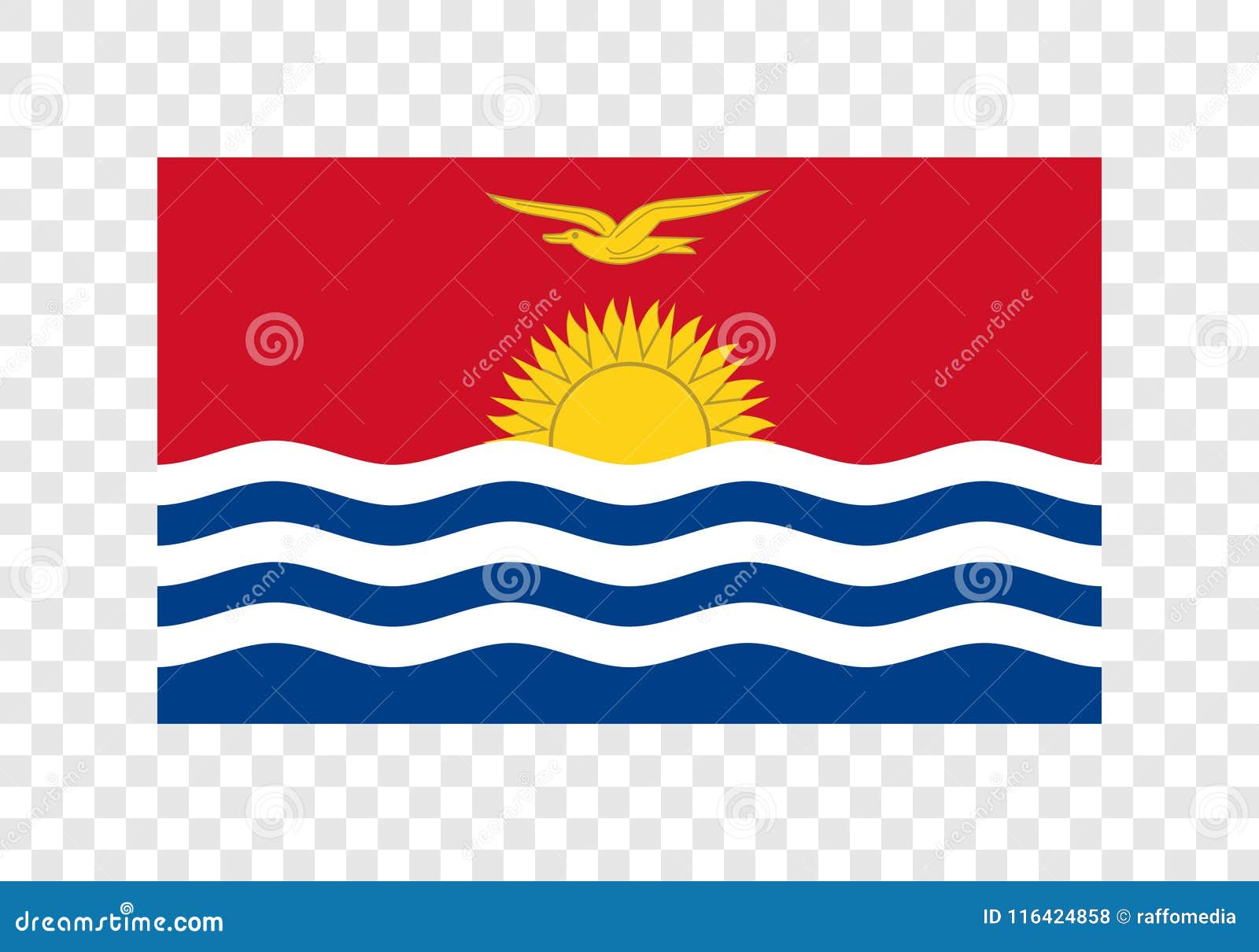 Kiribati - National Flag stock illustration. Illustration of ensign ...