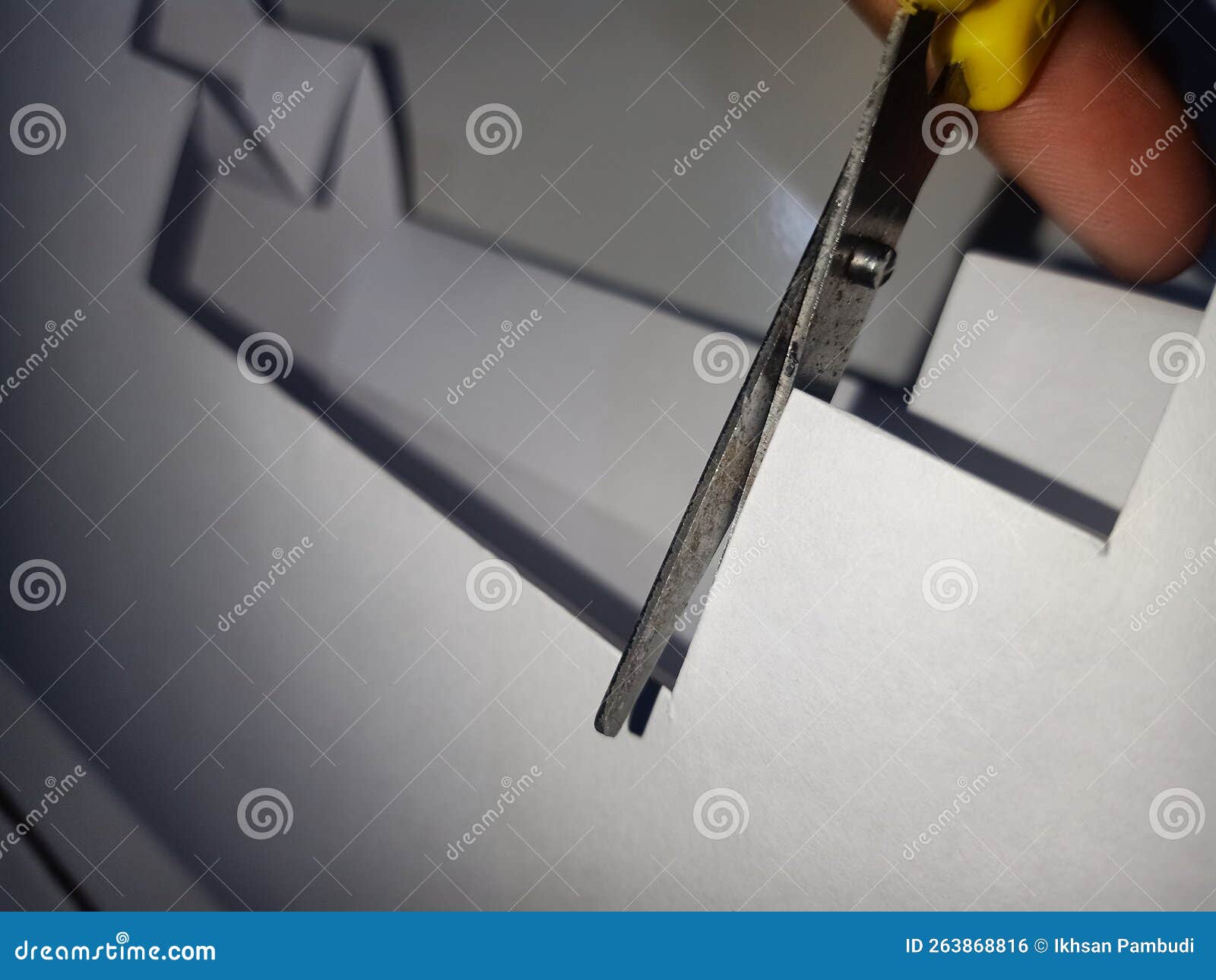 Kirigami, One of the Paper Cutting Techniques is Using Scissors Stock ...