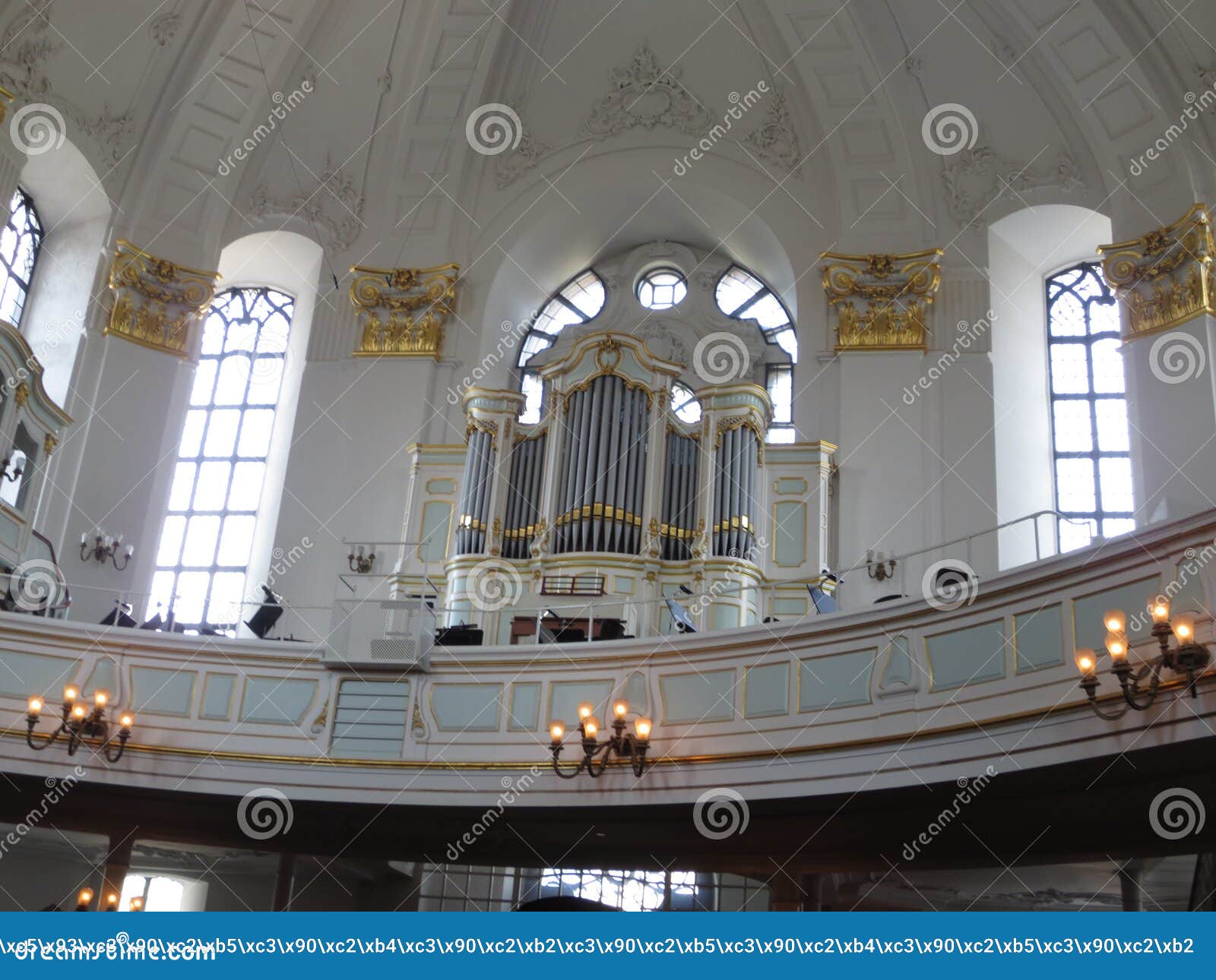 Kirk Sankt Michaelis Hamburg Fotografia Stock - Immagine di freddo ...