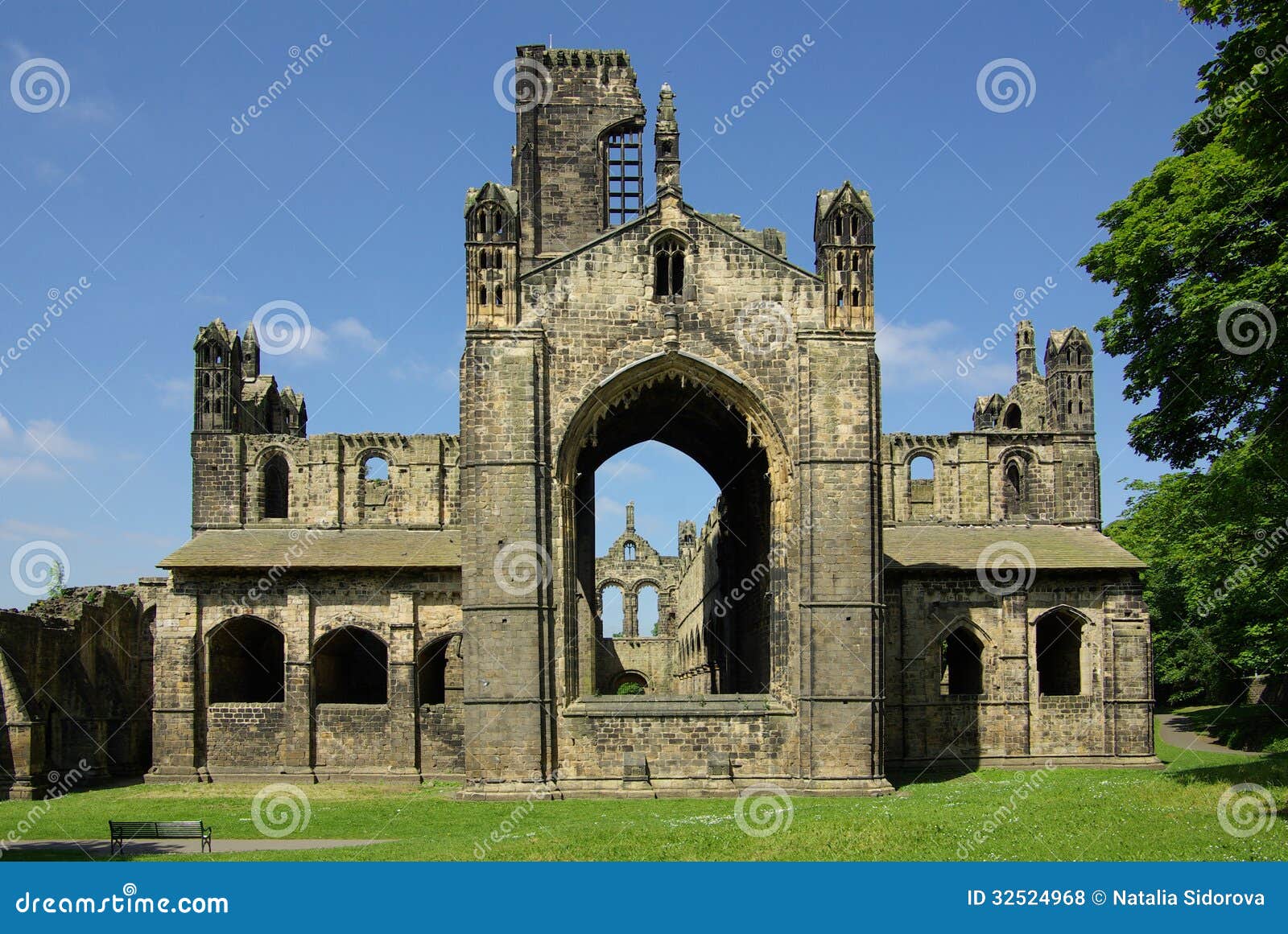 Kirkstall Abbey, Leeds, UK stock photo. Image of architecture - 32524968
