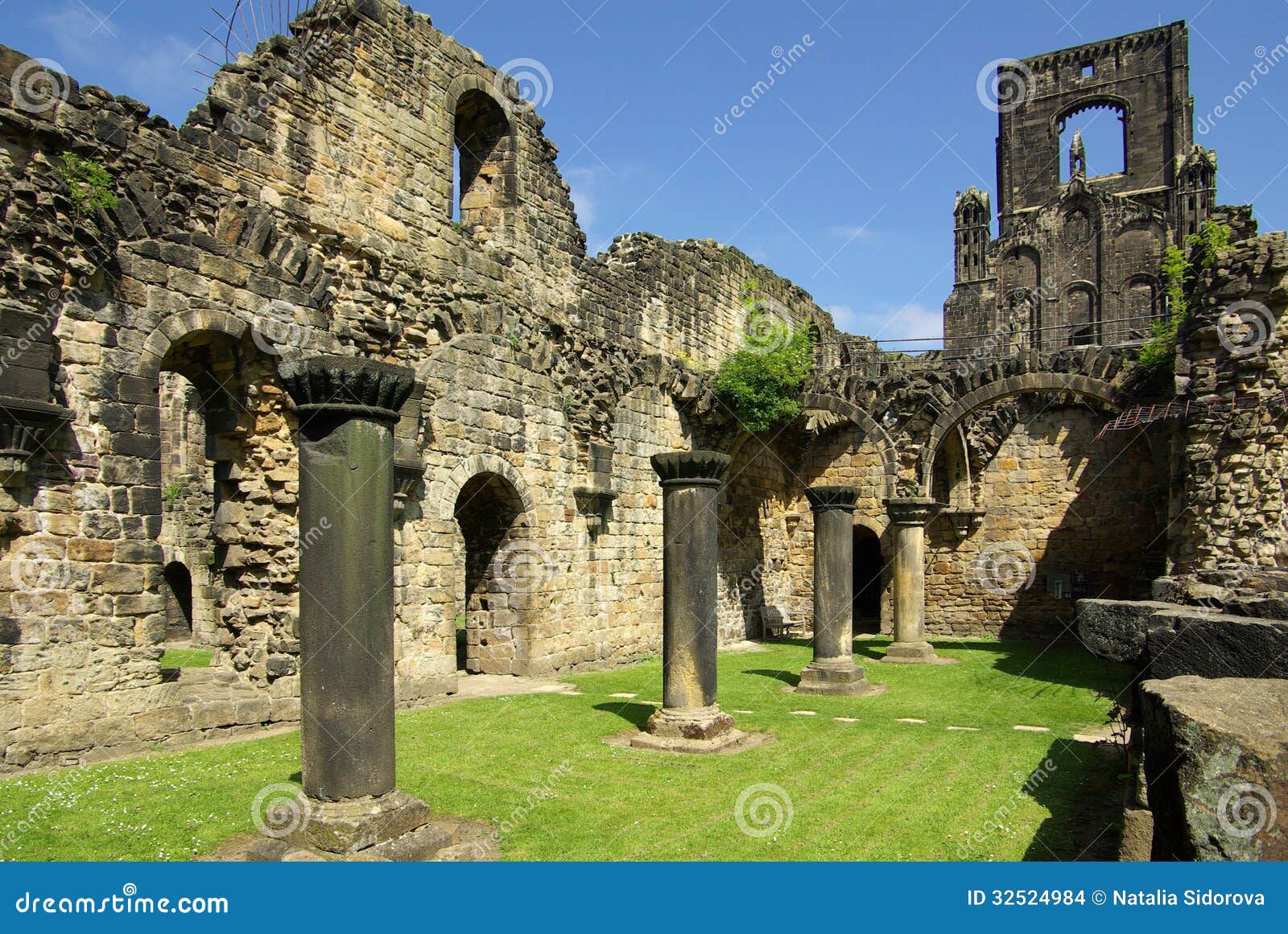 Kirkstall Abbey, Leeds, UK stock photo. Image of stone - 32524984