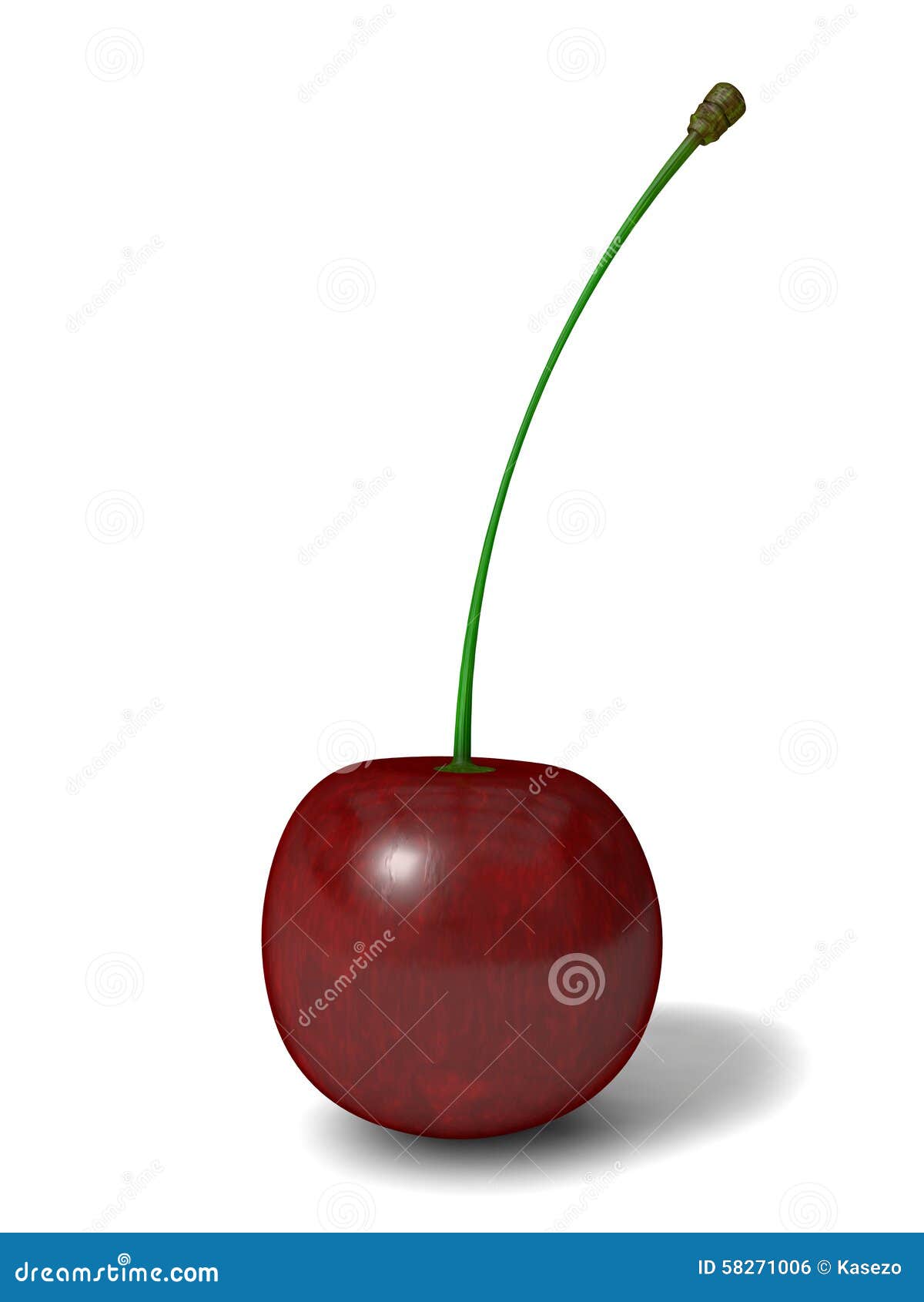 Kirsche 3D stock abbildung. Illustration von frucht, frisch - 58271006