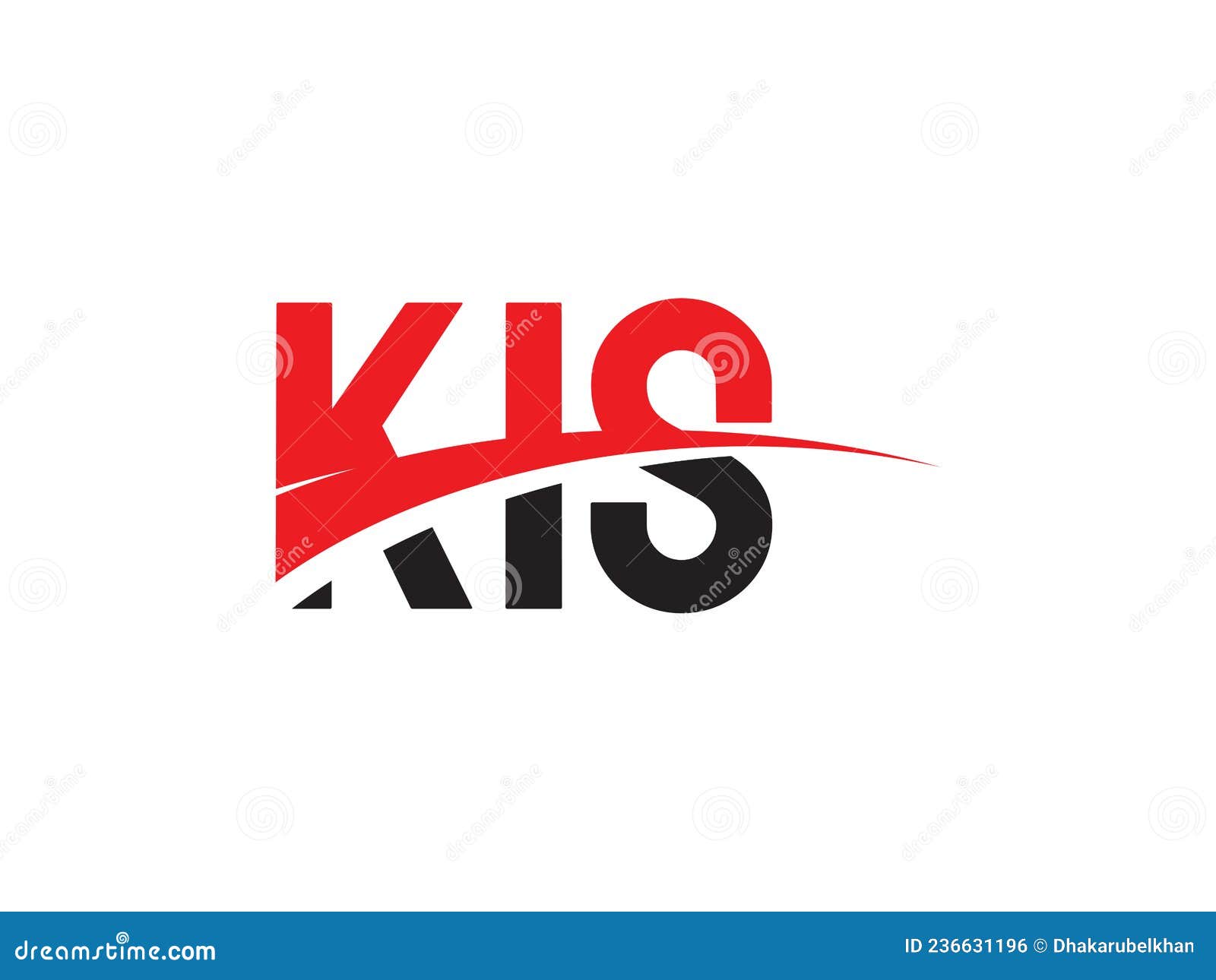 KIS Letter Initial Logo Design Vector Illustration Stock Vector ...