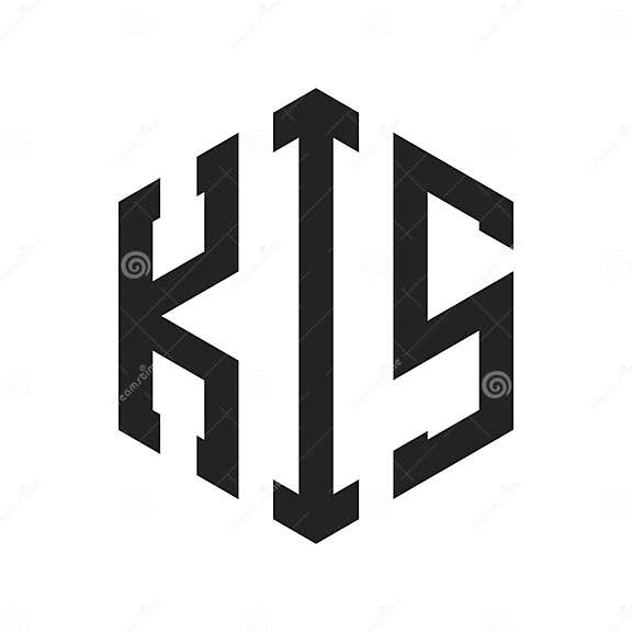 KIS Logo Design. Initial Letter KIS Monogram Logo Using Hexagon Shape ...