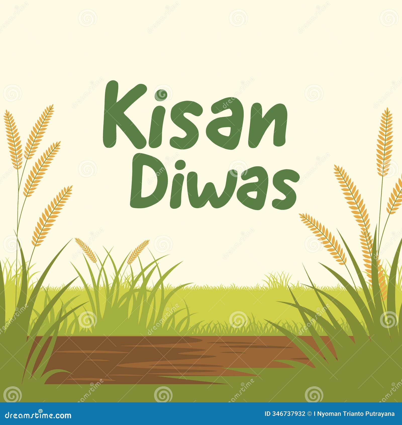 Kisan Diwas background stock vector. Illustration of happy - 346737932