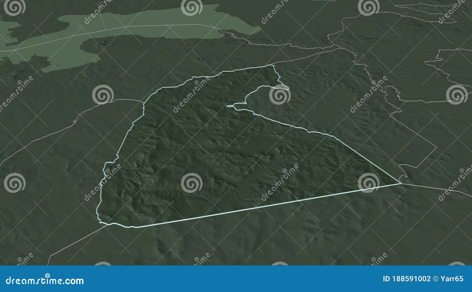 Kisii, Kenya - Outlined. Administrative Stock Illustration ...